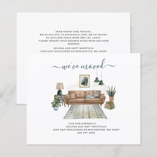 Budget Change of Address Moving Announcement | Zazzle
