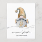 Budget Christmas Gnome Holiday Card | Zazzle