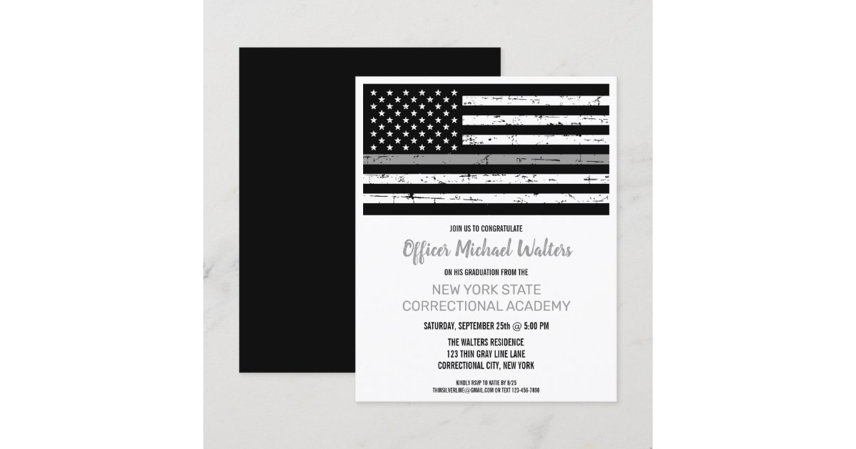 Budget Correctional Officer Graduation Cards | Zazzle