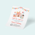 Budget Cute Circus Carnival Festival 1st Birthday Flyer | Zazzle