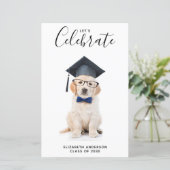 Budget Cute Puppy Graduate Graduation Invitation | Zazzle