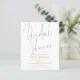 Budget Elegant Gold Script Bridal Shower Invite | Zazzle