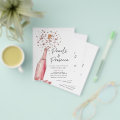 Budget Elegant Pearls and Prosecco Bridal Shower Flyer | Zazzle