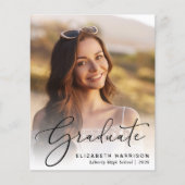 Budget Elegant Photo Graduation Party Invitation | Zazzle