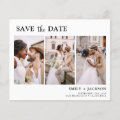 Budget Elegant Save the Date 4 Photo Flyer | Zazzle