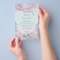 Budget Ethereal Mermaid Under the Sea Menu Sheet | Zazzle