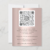 Budget Floral QR Code Rose Green Marsala Blush | Zazzle