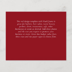 BUDGET Flyer FREE Design Photo Templates Abstract | Zazzle