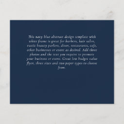 BUDGET Flyer FREE Design Template Abstract Blue | Zazzle