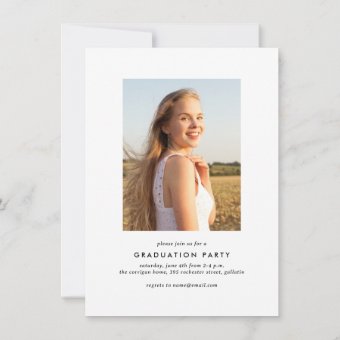 Budget Gold Calligraphy Graduation Photo Invitation | Zazzle