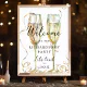 Budget Gold Champagne Party Welcome Sign | Zazzle