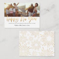 budget gold happy new year multi photo new year note card | Zazzle