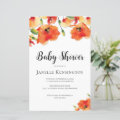 BUDGET Golden Poppy Baby Shower Invitation | Zazzle