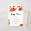 BUDGET Golden Poppy Baby Shower Invitation | Zazzle