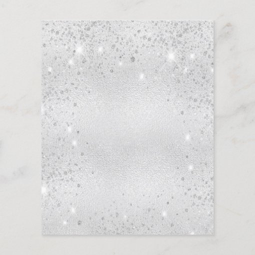 Budget graduation silver glitter modern | Zazzle