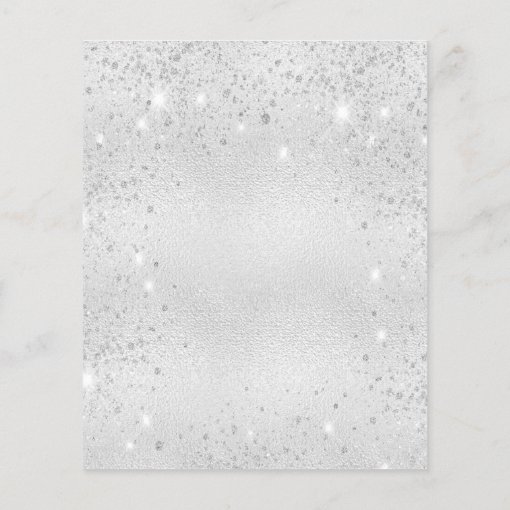 Budget graduation silver glitter modern | Zazzle