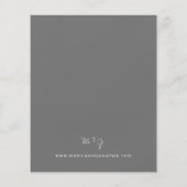 Budget Gray MOD Calligraphy Wedding Flyer | Zazzle