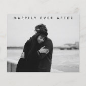 Budget Hand Lettering Photo Wedding Thank You Card | Zazzle