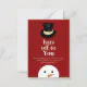 BUDGET Hats Off To You Snowman Red Company Logo Note Card | Zazzle