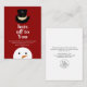 BUDGET Hats Off To You Snowman Red Company Logo Note Card | Zazzle