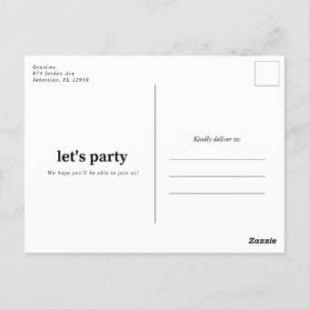 Budget High School Graduation Party Invitation Postcard | Zazzle