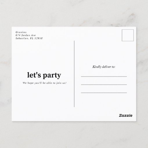 Budget High School Graduation Party Invitation Postcard | Zazzle