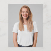 Budget Informal Typography Photo Grad Party Invite | Zazzle