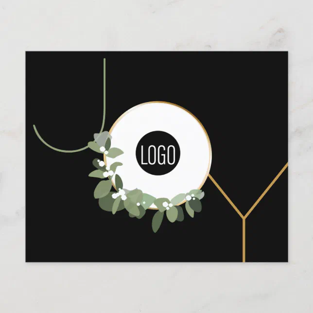Budget Joy Business Logo Happy Holidays Corporate | Zazzle
