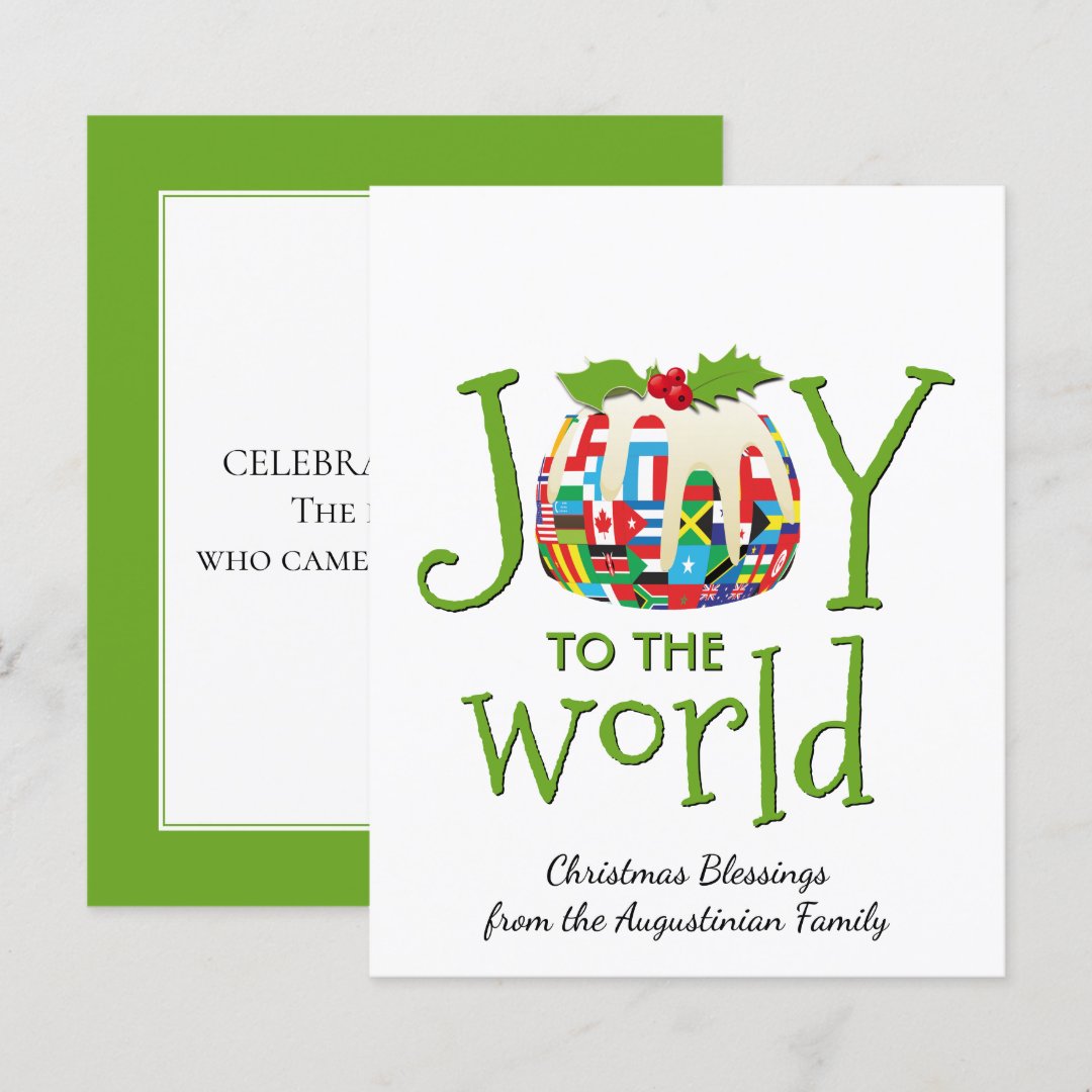 Budget JOY TO THE WORLD Christmas Card | Zazzle
