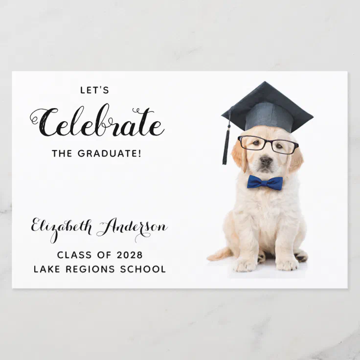 Budget Let's Celebrate Puppy Graduate Graduation | Zazzle