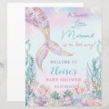 Budget Little Mermaid Baby Shower Sea Welcome Sign | Zazzle