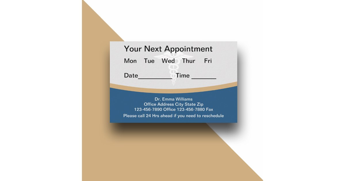 Budget Medical Doctor Appointment Business Cards | Zazzle