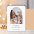 Budget MINI SIZE family photo winter holidays Note Card | Zazzle