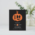 BUDGET Minimalist BOO Halloween Bash Party | Zazzle