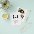 Budget Minimalist Qr Code Photo Wedding Flyer | Zazzle