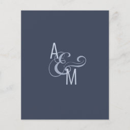 Budget Monogram Modern Simple Wedding Invitation | Zazzle