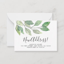 Budget New Address Moving Announcement Card | Zazzle