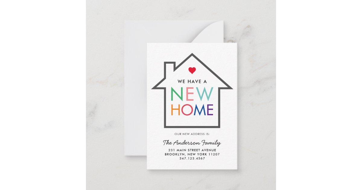 Budget New Home Change of Address Moving Card | Zazzle