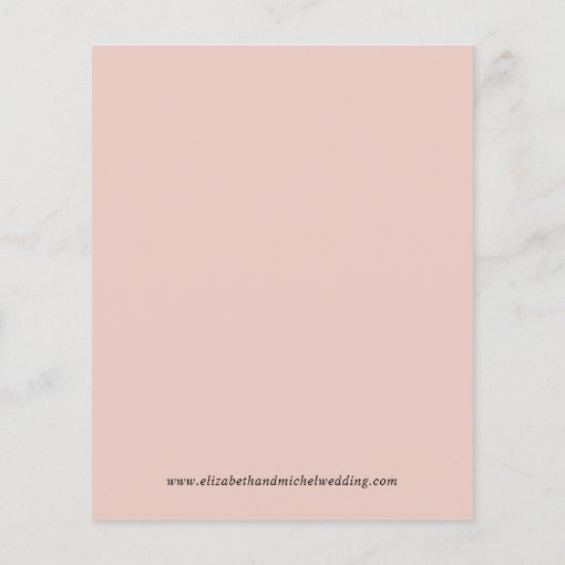 Budget New Wedding Venue Blush Pink Announcement | Zazzle