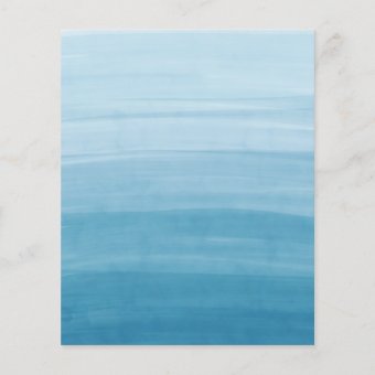 Budget Ombre Dip Dye Ocean Blue Bridal Shower | Zazzle
