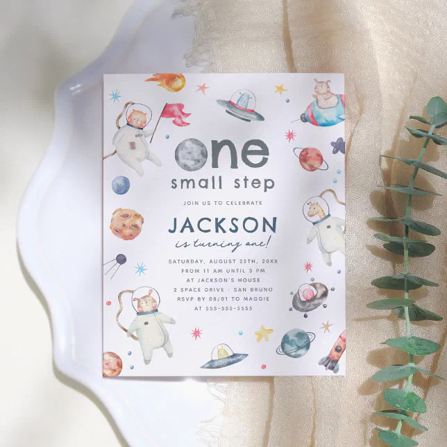 Budget | One Small Step Space 1st Birthday Party | Zazzle