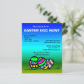 Budget Painted Eggs Easter Egg Hunt Invite Paper | Zazzle