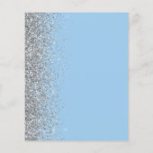 Budget Pastel Baby Blue Silver Glitter Wedding | Zazzle