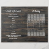 Budget Patriotic Veteran Memorial Service Program | Zazzle