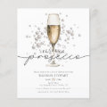 Budget Pearls Prosecco Bridal Shower Invitation Flyer | Zazzle