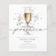 Budget Pearls Prosecco Bridal Shower Invitation Flyer | Zazzle