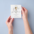 Budget Pearls Prosecco Bridal Shower Invitation Flyer | Zazzle