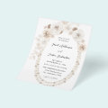 Budget Pearls & White Floral Wedding Flyer | Zazzle