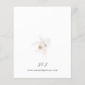 Budget Pearls & White Floral Wedding Flyer | Zazzle
