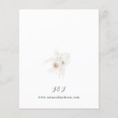 Budget Pearls & White Floral Wedding Flyer | Zazzle